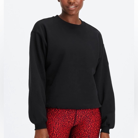 Fabletics | Tops | New Fabletics Go To Crewneck Sweatshirt In Black ...